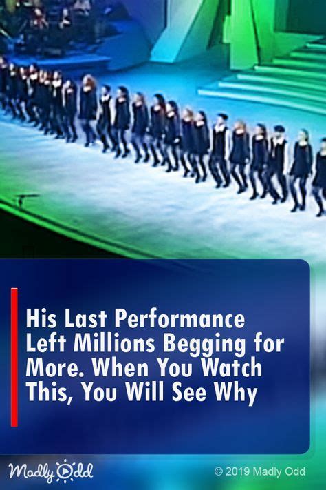 21 Years Ago Michael Flatleys Last Riverdance Performance Left