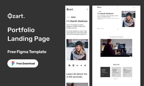 Ozart Portfolio Landing Page Figma