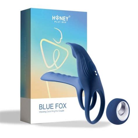 Blue Fox Vibrating Remote Controlled Girth Enhancer Penis Sleeve Blue