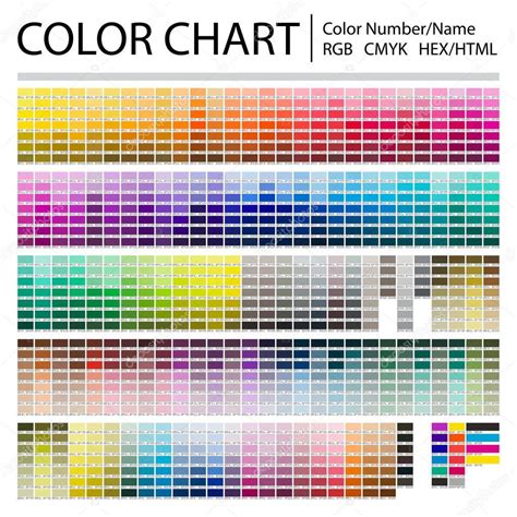 Gráfico de colores Imprimir página de prueba Números de color o