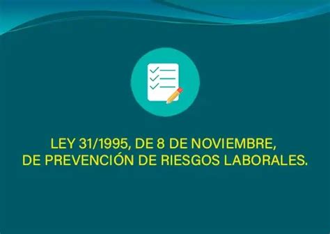 Test Ley 311995 De Prevención De Riesgos Laborales