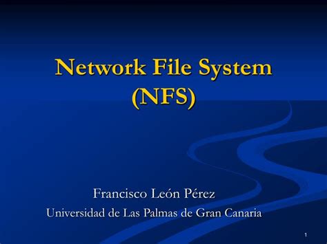 PPT Network File System NFS PowerPoint Presentation Free Download ID 3342875