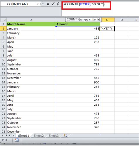 Countif Not Blank Cell In Microsoft Excel Tpoint Tech