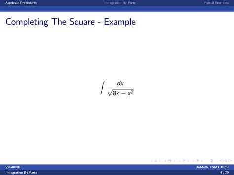 Benginning Calculus Lecture Notes Techniques Of Integration PDF