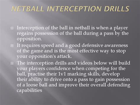 Netball Defending Drills