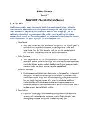 Soc Assignment10 Docx Bianca Calderon Soc 257 Assignment 10 Social
