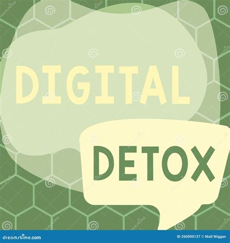 Sign Displaying Digital Detox Word Written On Prohibiting The Usage Of