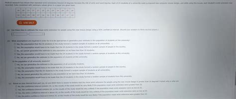 Solved Recorded Data Consistent With Summary Values Given Chegg