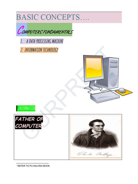 Computers Fundamentals Pdf