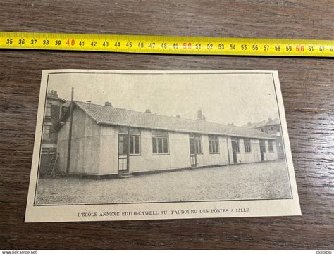 Alte Papiere 1930 Ghi46 Inauguration De Lecole Annexe Edith Cawell Au Faubourg Des Postes A Lille