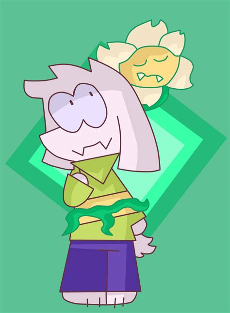 Asriel N Flowey By Nyamimi On Newgrounds