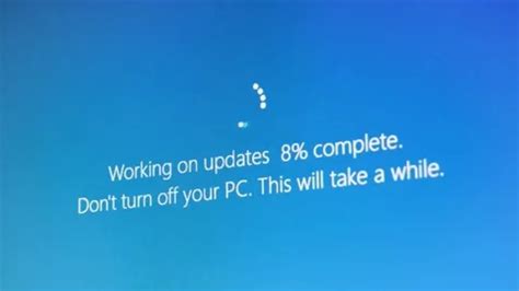 Microsoft Windows OS Update Screen Ci Stock Video Pond