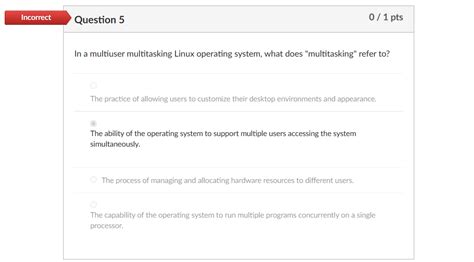 Solved N A Multiuser Multitasking Linux Operating System Chegg