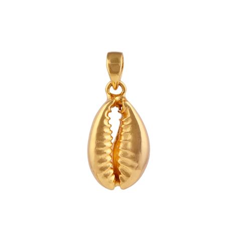 Cowry Shell Gold Pendant Cantik By Camilla Wolf And Badger