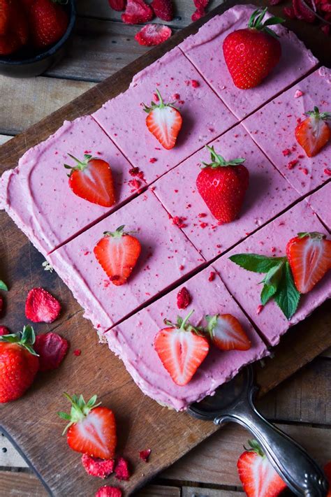 Christina Macht Was Erdbeer Mousse Schnitten No Bake Erdbeer Cheesecake