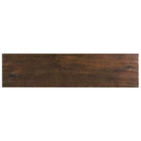 Burton Walnut Wood Plank Porcelain Tile