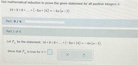 Solved Use Mathematical Induction To Prove The Given Statement For All