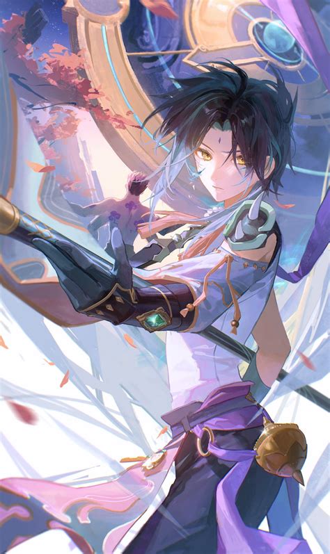 Xiao And Bosacius Genshin Impact Drawn By Yurayura Mdeh Danbooru