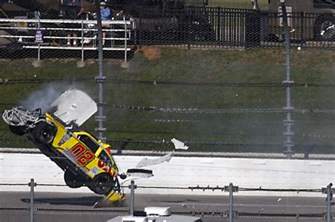 Nascars Blaine Perkins In Frightening Accident At Talladega