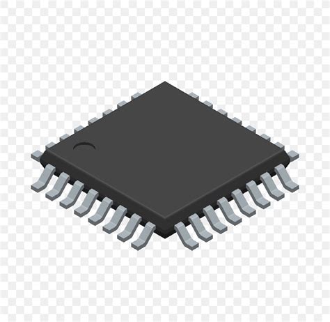Microcontroller Quad Flat Package Printed Circuit Board Footprint Integrated Circuits And Chips