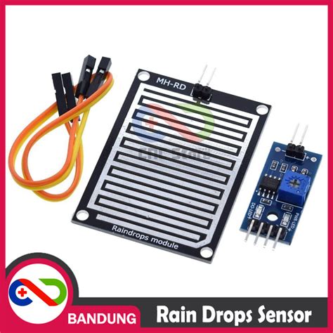 [sen 0007] Raindrops Rain Humidity Detection Sensor Air Hujan Module For Arduino Uno Mega