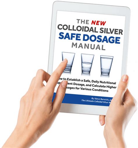 The New Colloidal Silver Safe Dosage Manual Advocates For The Safe