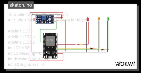 Street Lighting Wokwi Esp32 Stm32 Arduino Simulator