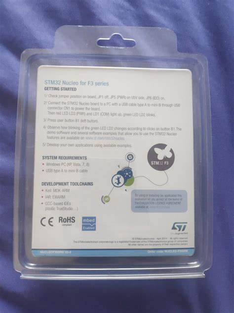 Stm32f302 Nucleo Microcontroller Arduino Computers And Tech Parts