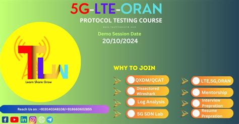 Techlteworld Labs On Linkedin Protocol Testing Course Lte 5g Oran Registration Link