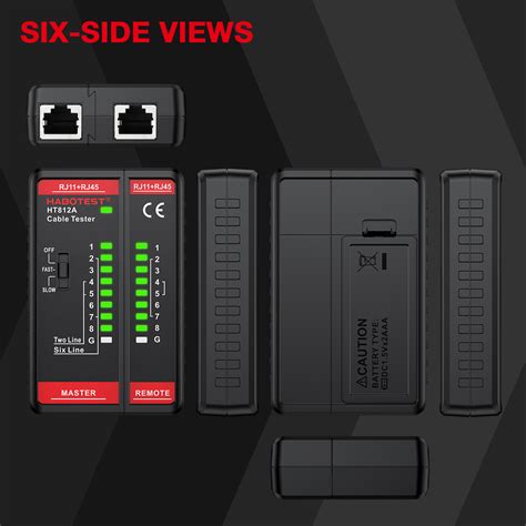 Habotest Ht812a Network Cable Tester 8p 6p 4p 2p Cable Lan Tester Networking Wire Telephone Line
