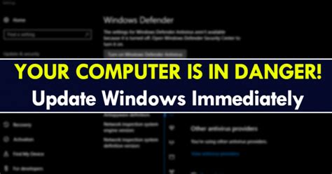 Your Computer Is In Danger Update Windows Immediately Mycosoft Technologies