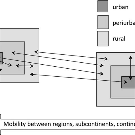 Schematic Mobility Patterns Of The Population Download Scientific Diagram