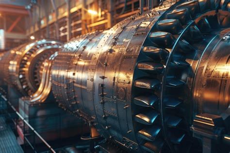Premium Photo Gas Turbine Electrical Power Plant With In Twilight