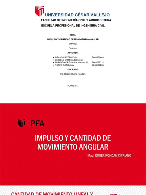 Impulso Y Cantidad De Movimiento Angular Pdf Mecánica Física Impulso Y Cantidad De Movimiento Angular Pdf Mecánica Física