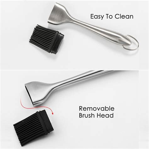 Stainless Steel Handle Bbq Grill Brush Silicone Pa Vicedeal
