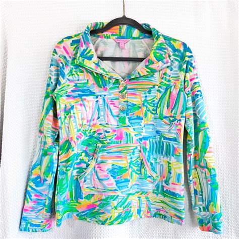 Lilly Pulitzer Tops Lilly Pulitzer Captain Popover Size Small Multicolored Poshmark