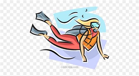 Scuba Diver Royalty Free Vector Clip Art Illustration Scuba Diver
