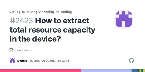 How To Extract Total Resource Capacity In The Device · Issue 2423