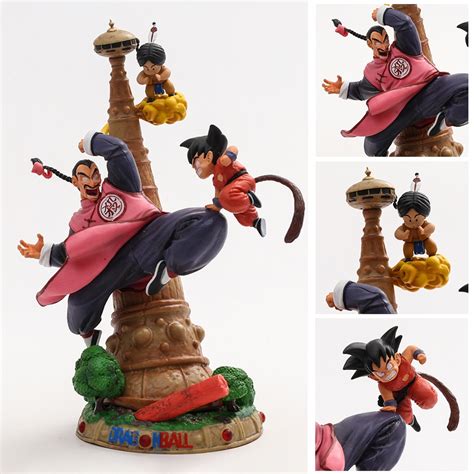 ฟกเกอร PVC อนเมะ Dragon Ball Z Tao Pai Pai VS Goku Battle Tower GK ขนาด ซม พรอมกลอง