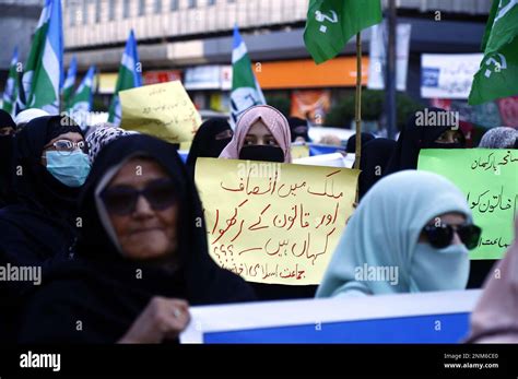 Activists Of Jamat E Islami Ji Are Holding Protest Demonstration