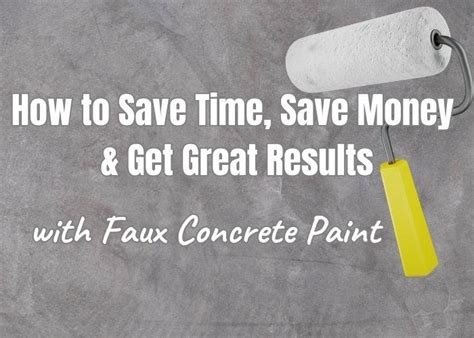 Faux Concrete Paint Save Time Money And Get Great Results
