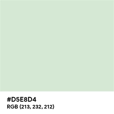 D5e8d4 Color Name Is Gainsboro