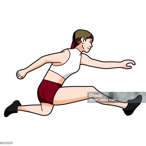 육상 경기의 그림 단거리 경기에 대한 스톡 벡터 아트 및 기타 이미지 단거리 경기 만화 스포츠 레이스 Istock