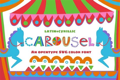 Carousel Color Font