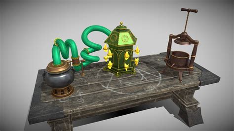 Alchemy Table 3d Model By Demidrew 5c65e94 Sketchfab