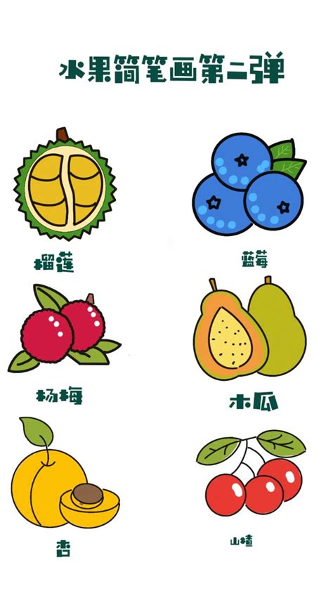 简笔画水果大全 可爱简单漂亮简单 简笔画水果大全 可爱 简单 漂亮 画趣文库我爱生活