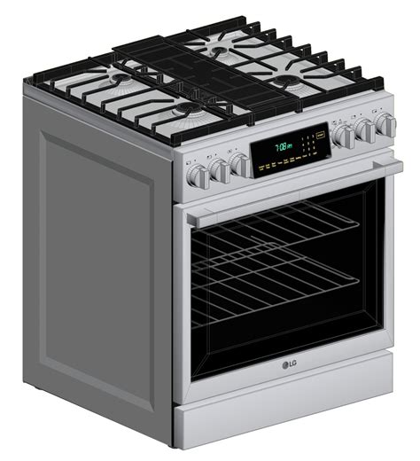 3d Lg Gas Range Model Turbosquid 2339413