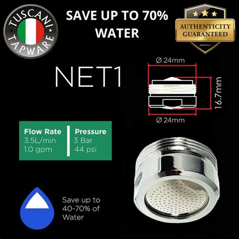 tuscani nit1 net1 water saving device tuscani italy pte ltd