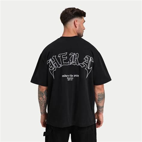 Oversized T Shirt With Back Print For Streetwear Rave Oversized