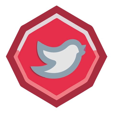 Twitter Button Minimalistic Icon Premium Ai Generated Vector